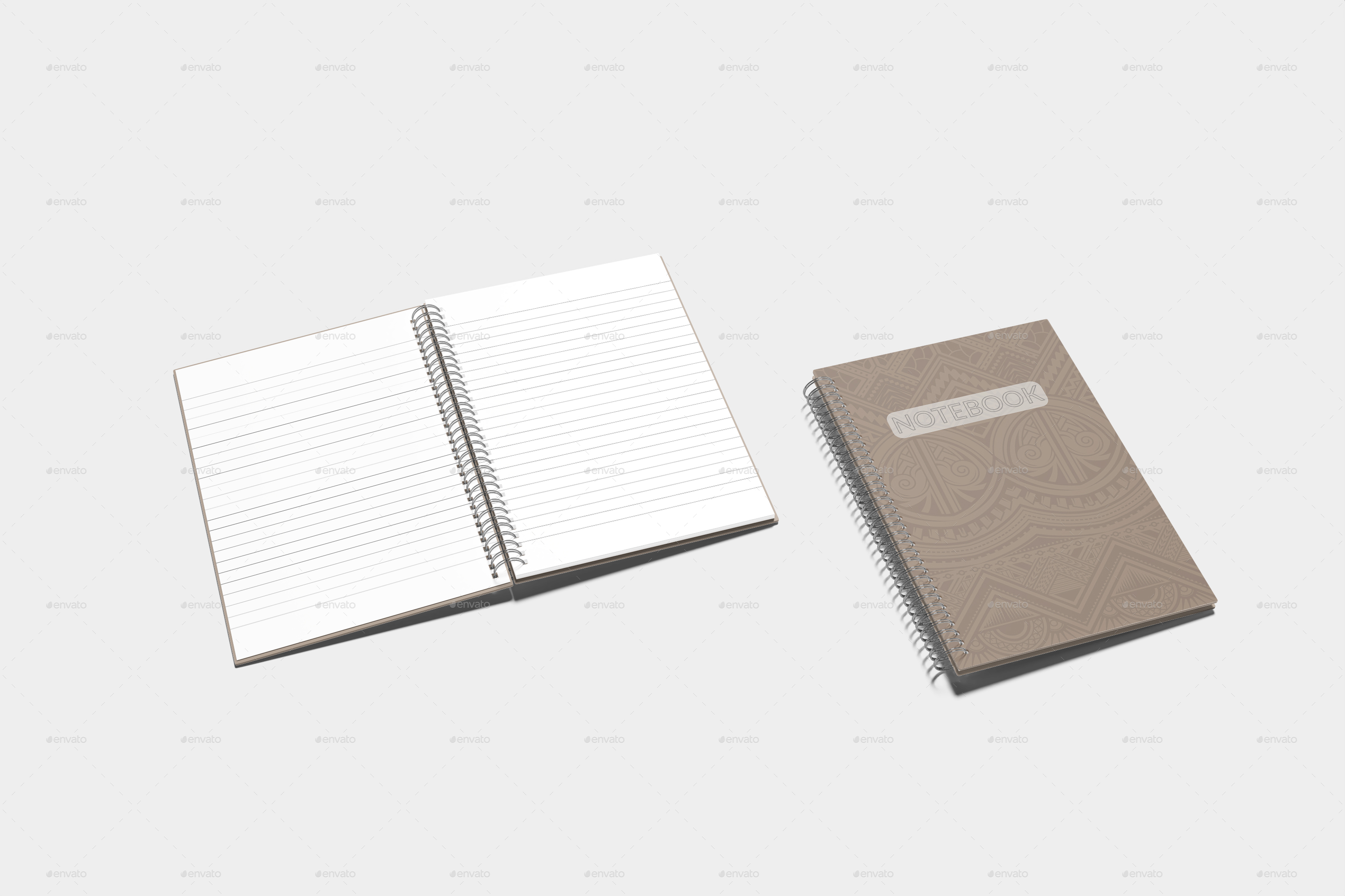A5 Spiral Notebook Mockup, Graphics | GraphicRiver